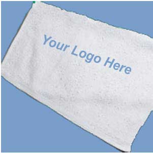 Towels with logo. 877-450-5646